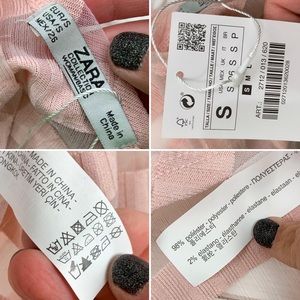 Zara | Tops | Zara Pink Sheer Striped Long Sleeve Blouse | Poshmark